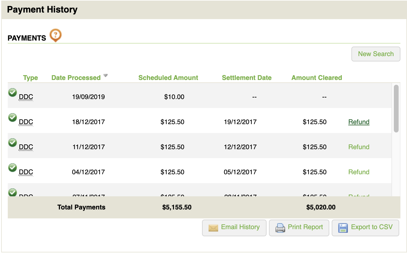 How to refund a payment in EziOnline