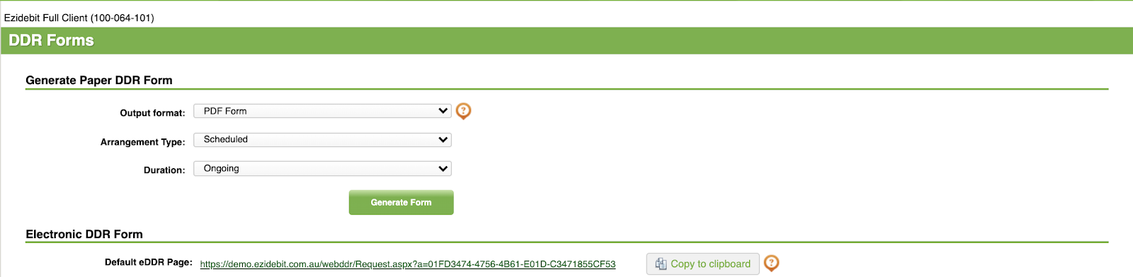How to use the Direct Debit form (electronic & paper based)