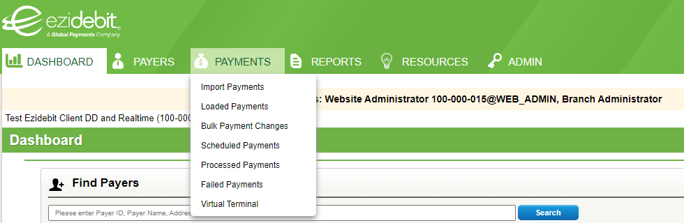 Ezionline Portal Tabs